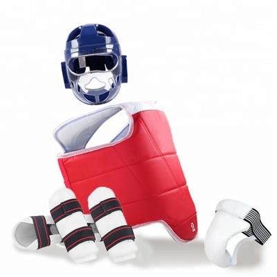 China CustomWTF  taekwondo 5pcs equipment set taekwondo body protective Gear for sale
