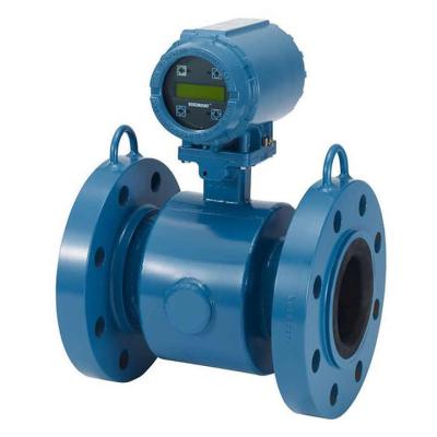 China Fluxímetro eletromagnético de tipo flange inteligente montado em rosa 4-20ma Fluxímetro químico de água à venda