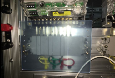 Electric shock protection features of test rack