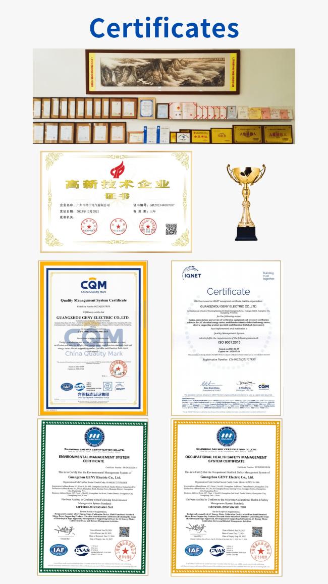 Multi-function meter test equipment in operation