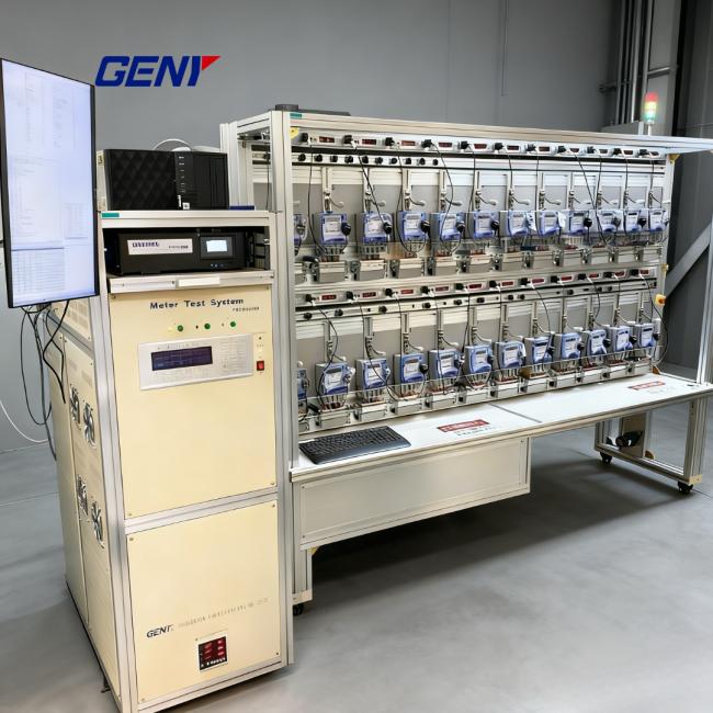 High-Accuracy Universal Energy Meter Test Bench - Side View