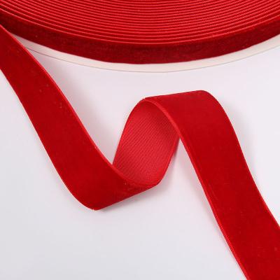 Cina 1 pollice nastro di velluto rosso cablato lussuoso nastro di velluto blu chiaro in vendita