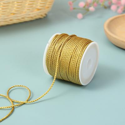 中国 3本 2mm-10mm ポリエステルナイロンロープ 金糸 ブラセレット 混合 販売のため