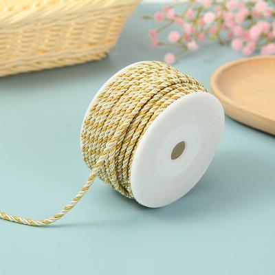 中国 3本 2mm-10mm ポリエステルナイロンロープ 金糸 ブラセレット 混合 販売のため