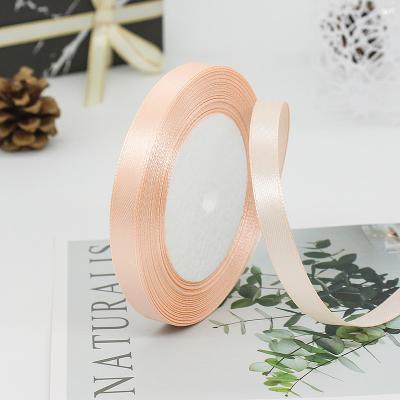 Cina Single face assorted polyester nylon satin ribbon 100 yard 3mm-10mm in vendita
