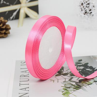 Cina Single face assorted polyester nylon satin ribbon 100 yard 3mm-10mm in vendita