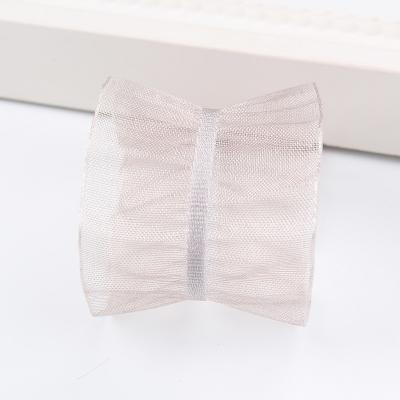 China 25mm|38mm Wrinkle Edge Polyester Organza Ribbon for DIY Hair Ribbon Bow for sale