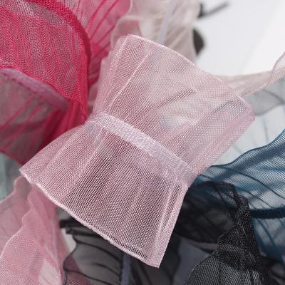 China 25mm|38mm Wrinkle Edge Polyester Organza Ribbon for DIY Hair Ribbon Bow for sale