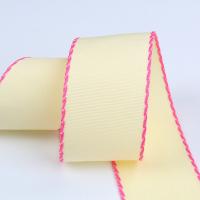 China 10mm-38mm Stitched Polyester Grosgrain Ribbon ISO9001 Solid Pattern for sale