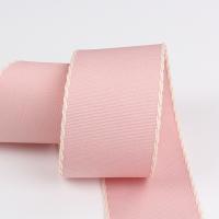 China 10mm-38mm Stitched Polyester Grosgrain Ribbon ISO9001 Solid Pattern for sale