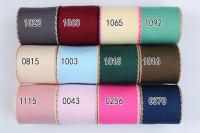 China 10mm-38mm Stitched Polyester Grosgrain Ribbon ISO9001 Solid Pattern for sale