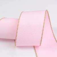 China 10mm-38mm Stitched Polyester Grosgrain Ribbon ISO9001 Solid Pattern for sale