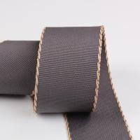 China 10mm-38mm Stitched Polyester Grosgrain Ribbon ISO9001 Solid Pattern for sale