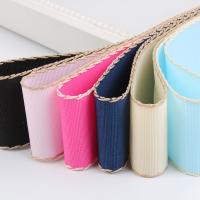 China 10mm-38mm Stitched Polyester Grosgrain Ribbon ISO9001 Solid Pattern for sale