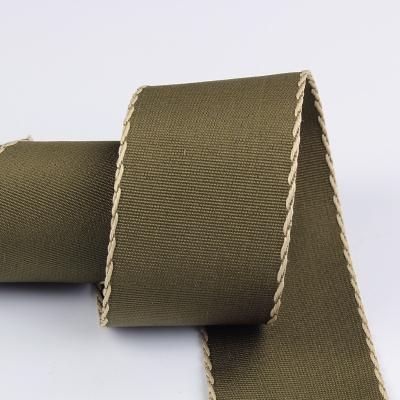 Cina 10mm-38mm Nastro di poliestere grossogranello cucito ISO9001 Modello solido in vendita