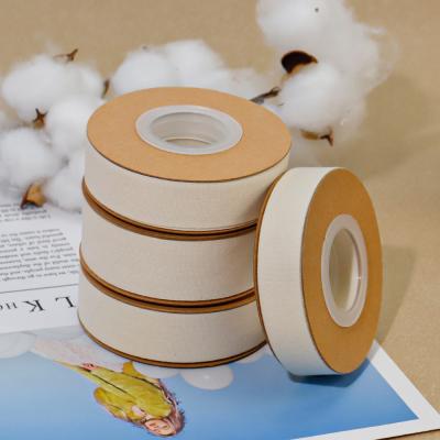 中国 10mm~32mm 天然白色の綿のリボン 100%綿の織りリボン 販売のため