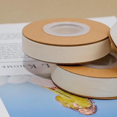 中国 10mm~32mm 天然白色の綿のリボン 100%綿の織りリボン 販売のため