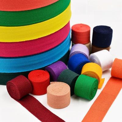 China Herribone Design katoen lint paars oranje katoen twill tape Te koop