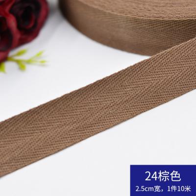 China Herribone Design katoen lint paars oranje katoen twill tape Te koop