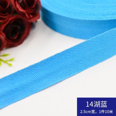 China Herribone Design katoen lint paars oranje katoen twill tape Te koop