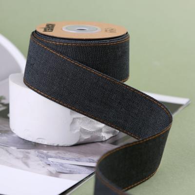 China OEM ODM Blue Denim Jeans Ribbon 12mm-38mm Ribbon For Jeans for sale