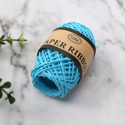 China Colored 2mm Paper Rope 10m Eco Friendly DIY Craft Paper Rope for sale