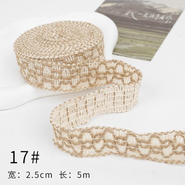 Quality Christmas Brown Burlap Ribbon 5mm-45mm Wired Burlap Ribbon for sale