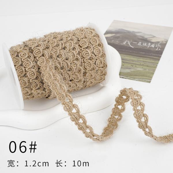 Quality Christmas Brown Burlap Ribbon 5mm-45mm Wired Burlap Ribbon for sale