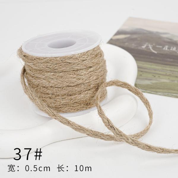 Quality Christmas Brown Burlap Ribbon 5mm-45mm Wired Burlap Ribbon for sale