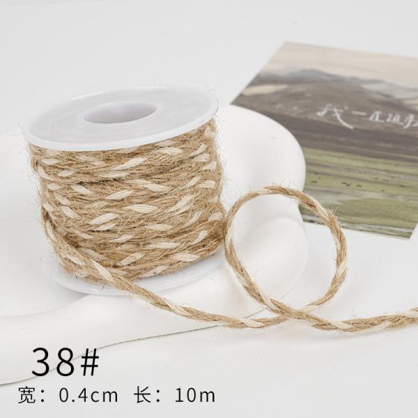 Quality Christmas Brown Burlap Ribbon 5mm-45mm Wired Burlap Ribbon for sale