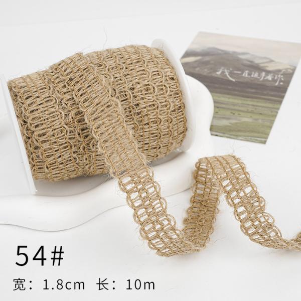 Quality Christmas Brown Burlap Ribbon 5mm-45mm Wired Burlap Ribbon for sale