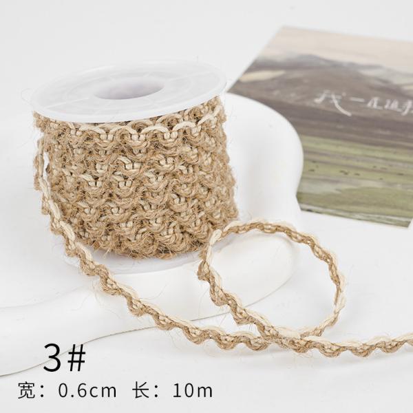 Quality Christmas Brown Burlap Ribbon 5mm-45mm Wired Burlap Ribbon for sale