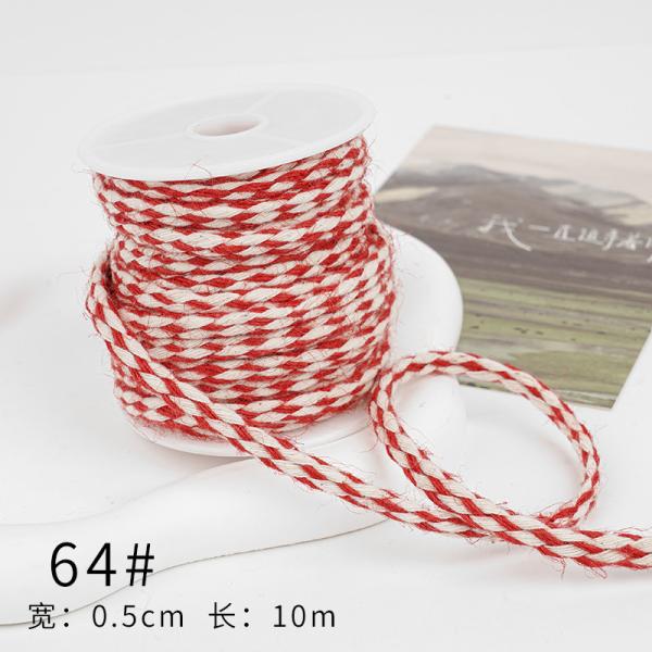 Quality Christmas Brown Burlap Ribbon 5mm-45mm Wired Burlap Ribbon for sale