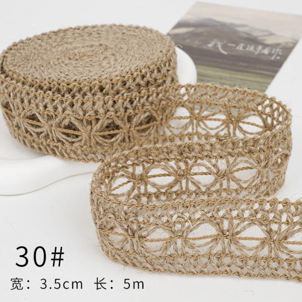 Quality Christmas Brown Burlap Ribbon 5mm-45mm Wired Burlap Ribbon for sale