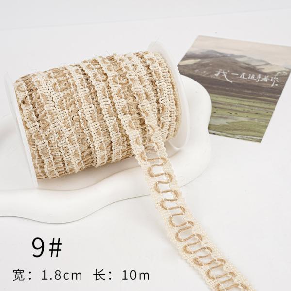 Quality Christmas Brown Burlap Ribbon 5mm-45mm Wired Burlap Ribbon for sale