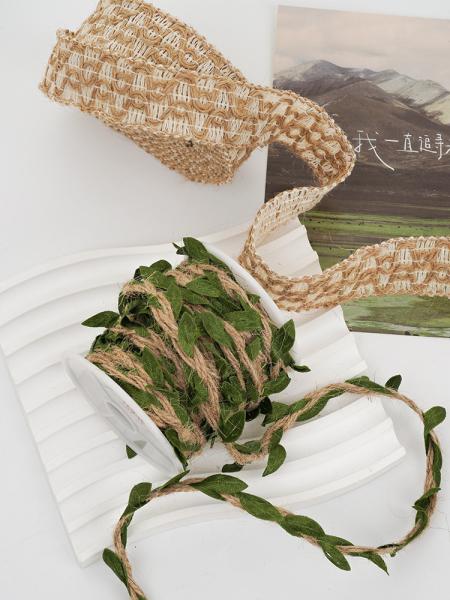 Quality Christmas Brown Burlap Ribbon 5mm-45mm Wired Burlap Ribbon for sale