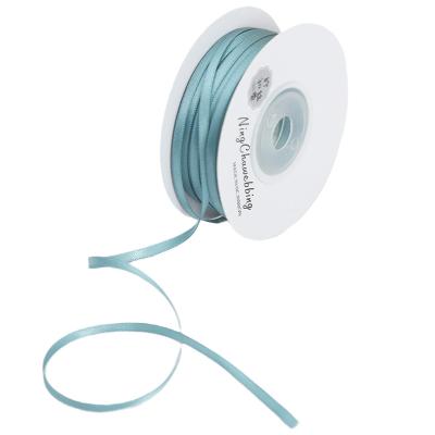 China 3mm Polyester Satin Ribbon Double Face High Density Satin Finish Poly Ribbon for sale