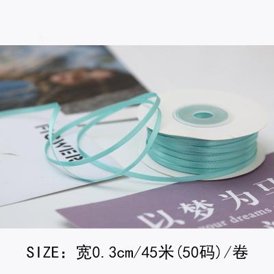 China 3mm Polyester Satin Ribbon Double Face High Density Satin Finish Poly Ribbon for sale