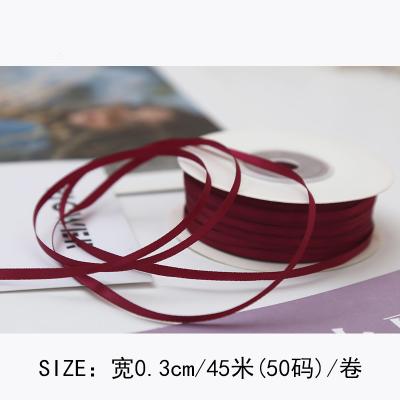 China 3mm Polyester Satin Ribbon Double Face High Density Satin Finish Poly Ribbon for sale