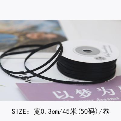 China 3mm Polyester Satin Ribbon Double Face High Density Satin Finish Poly Ribbon for sale
