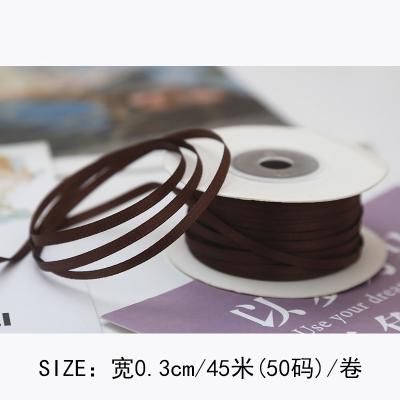 China 3mm Polyester Satin Ribbon Double Face High Density Satin Finish Poly Ribbon for sale