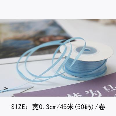 China 3mm Polyester Satin Ribbon Double Face High Density Satin Finish Poly Ribbon for sale