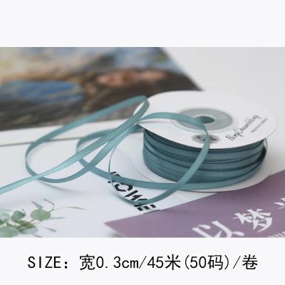 China 3mm Polyester Satin Ribbon Double Face High Density Satin Finish Poly Ribbon for sale