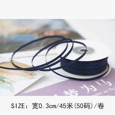China 3mm Polyester Satin Ribbon Double Face High Density Satin Finish Poly Ribbon for sale