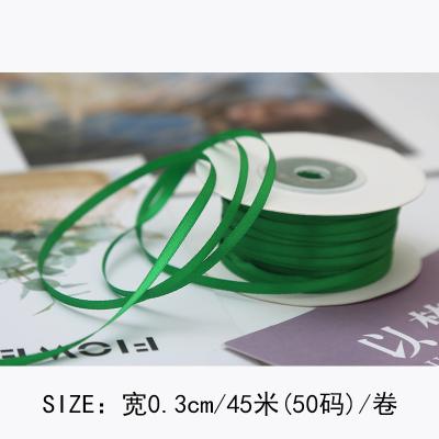 China 3mm Polyester Satin Ribbon Double Face High Density Satin Finish Poly Ribbon for sale