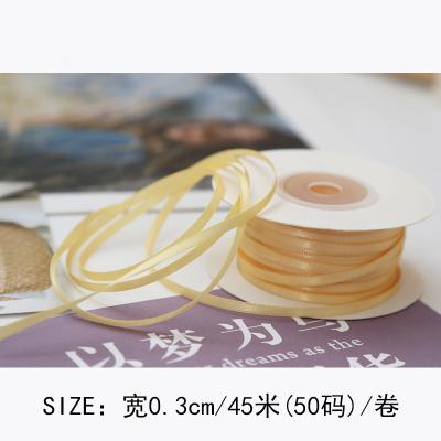 China 3mm Polyester Satin Ribbon Double Face High Density Satin Finish Poly Ribbon for sale