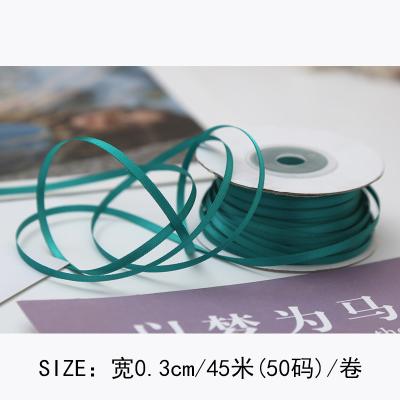 China 3mm Polyester Satin Ribbon Double Face High Density Satin Finish Poly Ribbon for sale