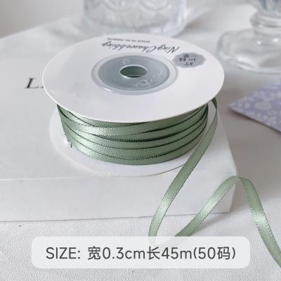 China 3mm Polyester Satin Ribbon Double Face High Density Satin Finish Poly Ribbon for sale