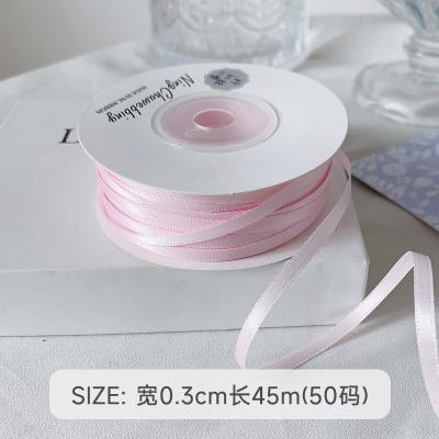 China 3mm Polyester Satin Ribbon Double Face High Density Satin Finish Poly Ribbon for sale
