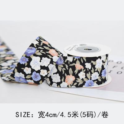 China Bow Personalised Printed Ribbon 40mm Floral Printed Ribbon for sale